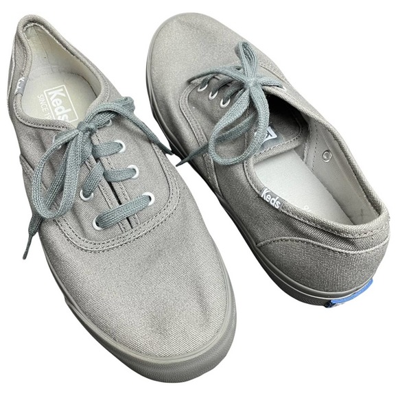 Keds | Shoes | Keds Classic All Gray Canvas Lace Up Low Top Sneaker ...